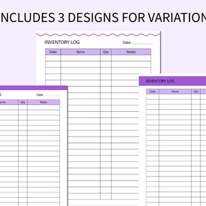 Editable Inventory Tracker - Printable & Fillable | A4 | Template ...