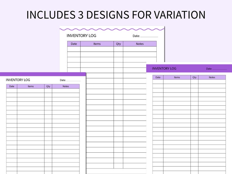 Editable Inventory Tracker - Printable & Fillable | A4 | Template ...