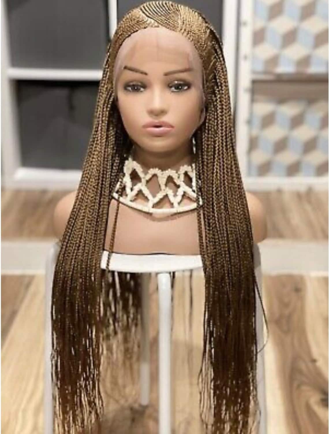 Braided Lace Frontal Wig - Etsy