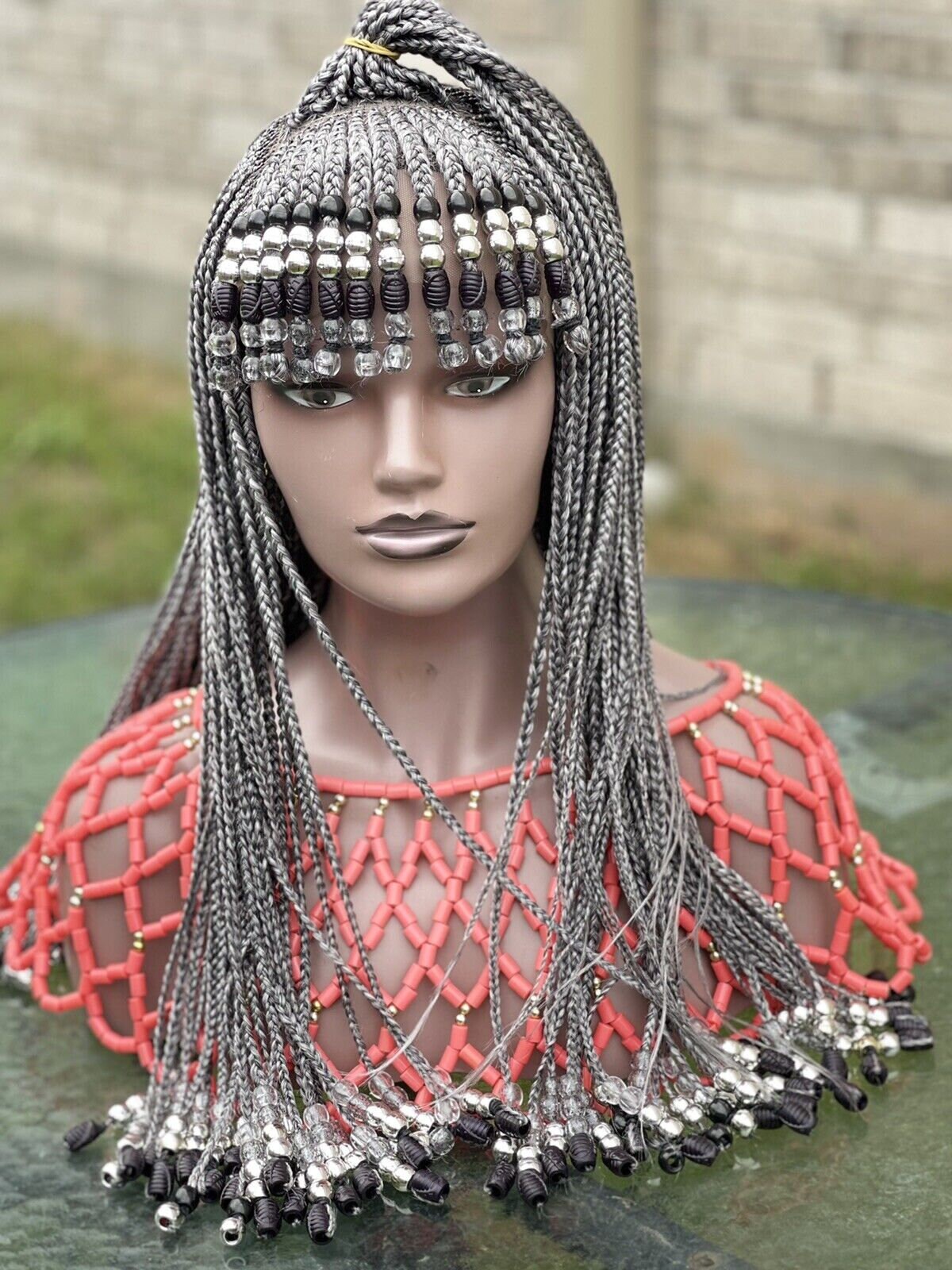 Beaded Braided Wig - Etsy