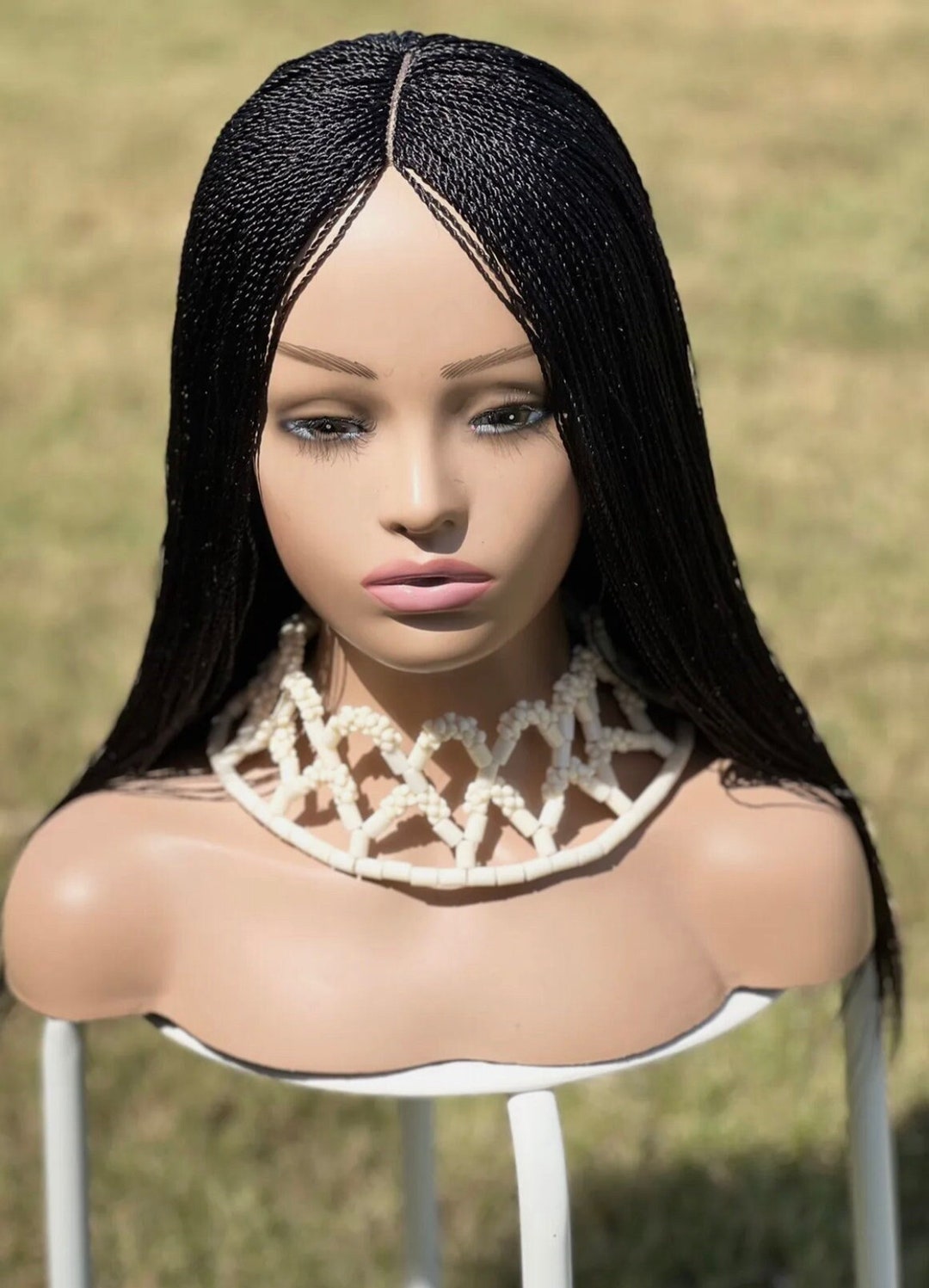 Braided Micro Twist Wig Black - Etsy