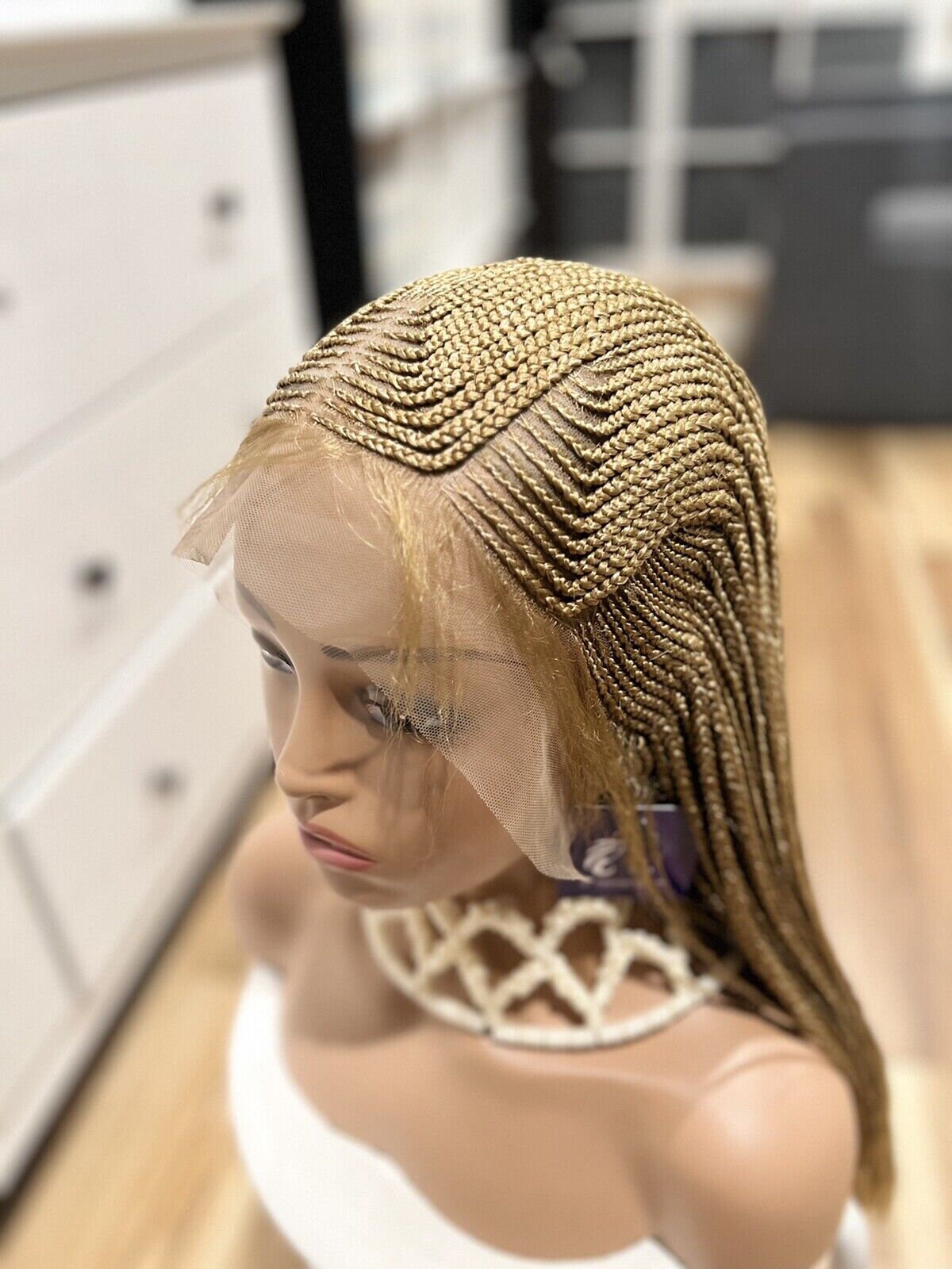 Braided Gold Cornrow Wig - Etsy