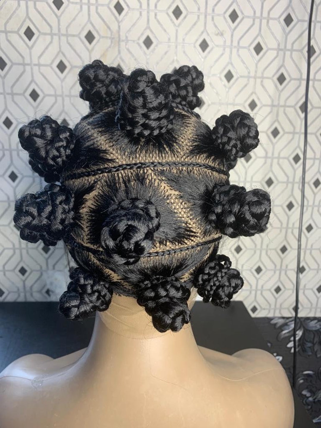 Bantu Knot Braided Wig - Etsy