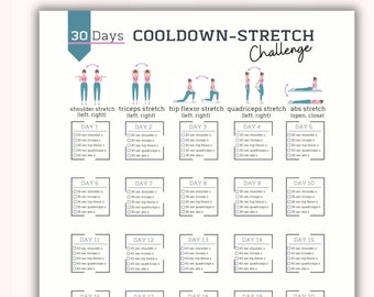 30 Day Leg Stretch Challenge Digital Hamstring Workout Guide - Etsy