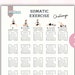 Wall Workout Bundle wall Exercise wall Pilates 30 Day Challenge abs ...