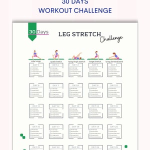 30 Day Leg Stretch Challenge | House Workout | Bodybuilding Tracker ...