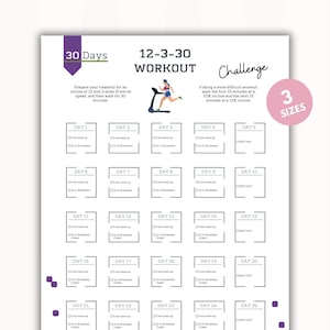 30 Day 12-3-30 Workout Challenge | Treadmill Exercise| Cardio Challenge ...