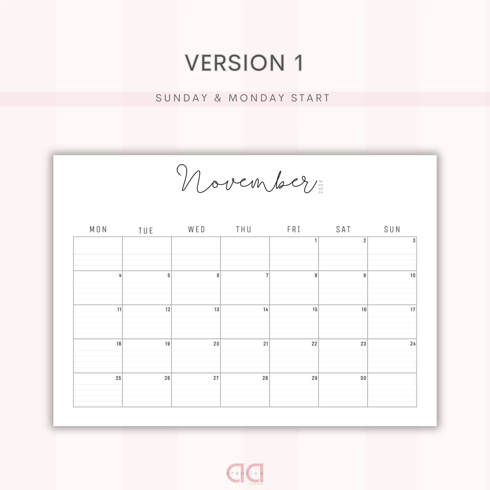2024 Monthly Calendar, 2024 Monyhly Planner, 12 Months at a Glance ...