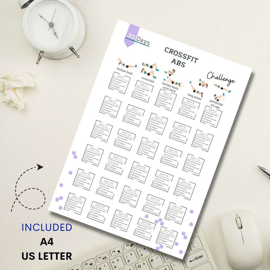 Crossfit Bundle |5 Products | 30 Day Workout Challenge |home Crossfit ...