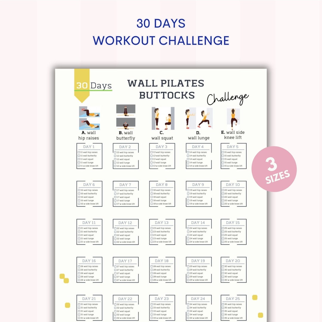 Wall Pilates for Buttocks|women Workout at Home |30 Day Challenge ...