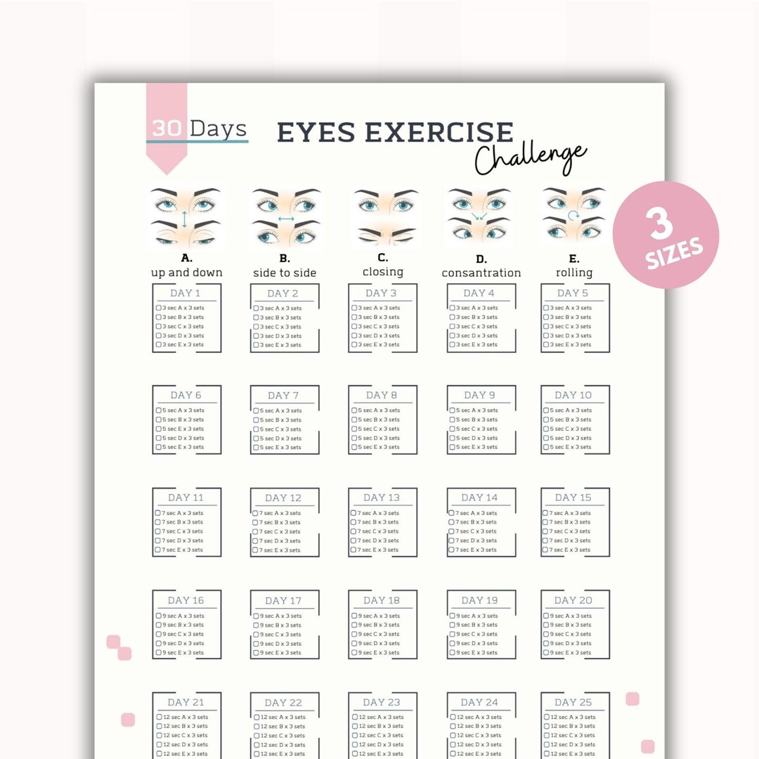 30 Day Eyes Exersice Challenge | Relax Eyes | Reducing Eye Strain ...