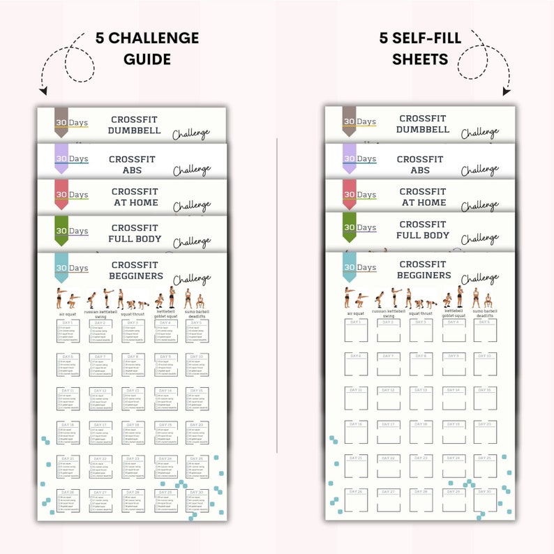 Crossfit Bundle |5 Products | 30 Day Workout Challenge |home Crossfit ...