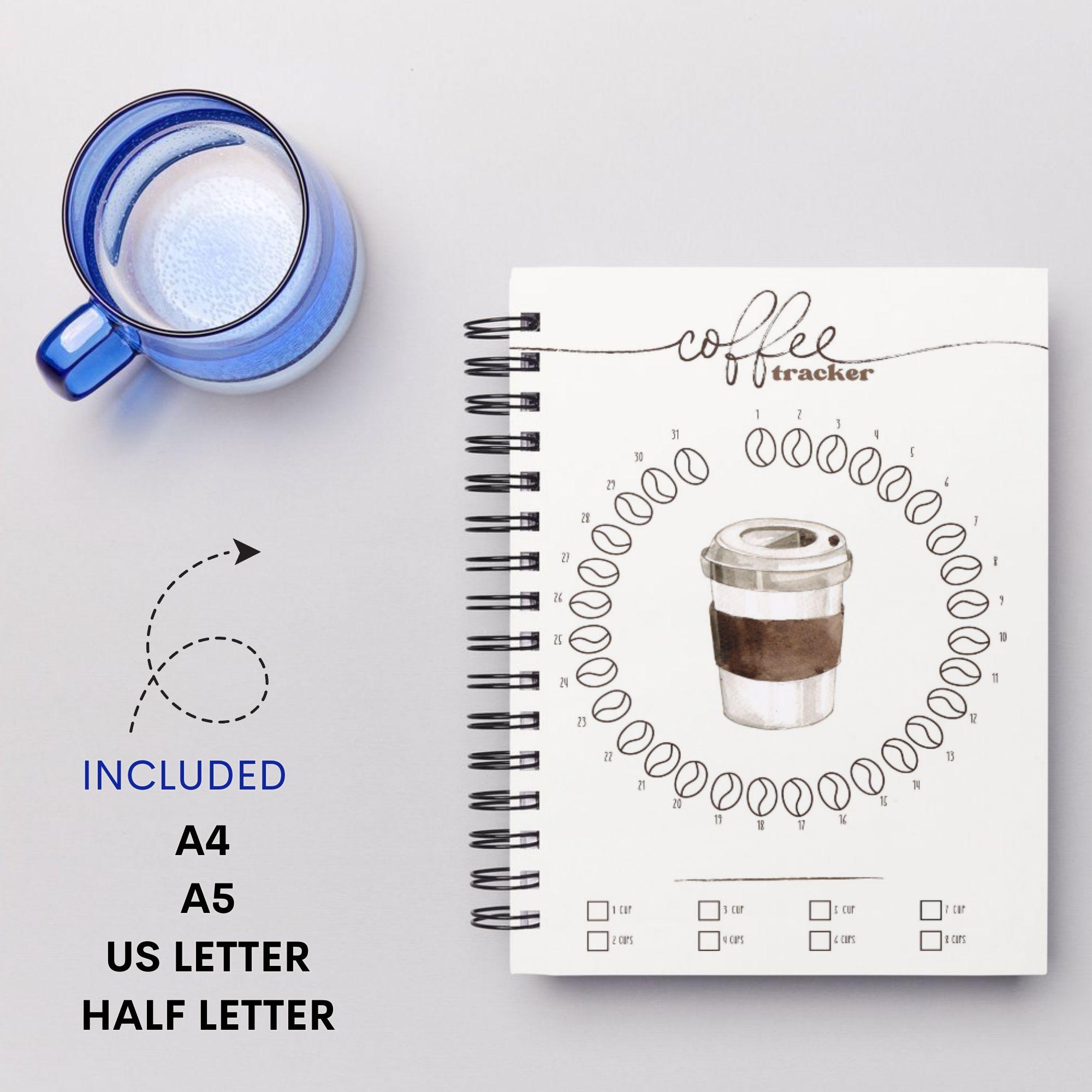 Coffee Tracker | Caffeine Tracker |daily Coffee Tracker | Circle ...