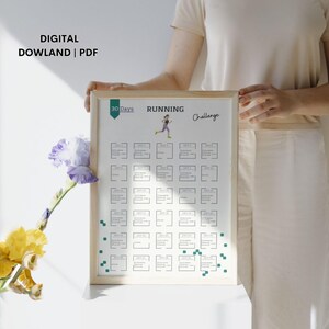 30-day Running Challenge Tracker | Workout Planner | Digital Fitness ...