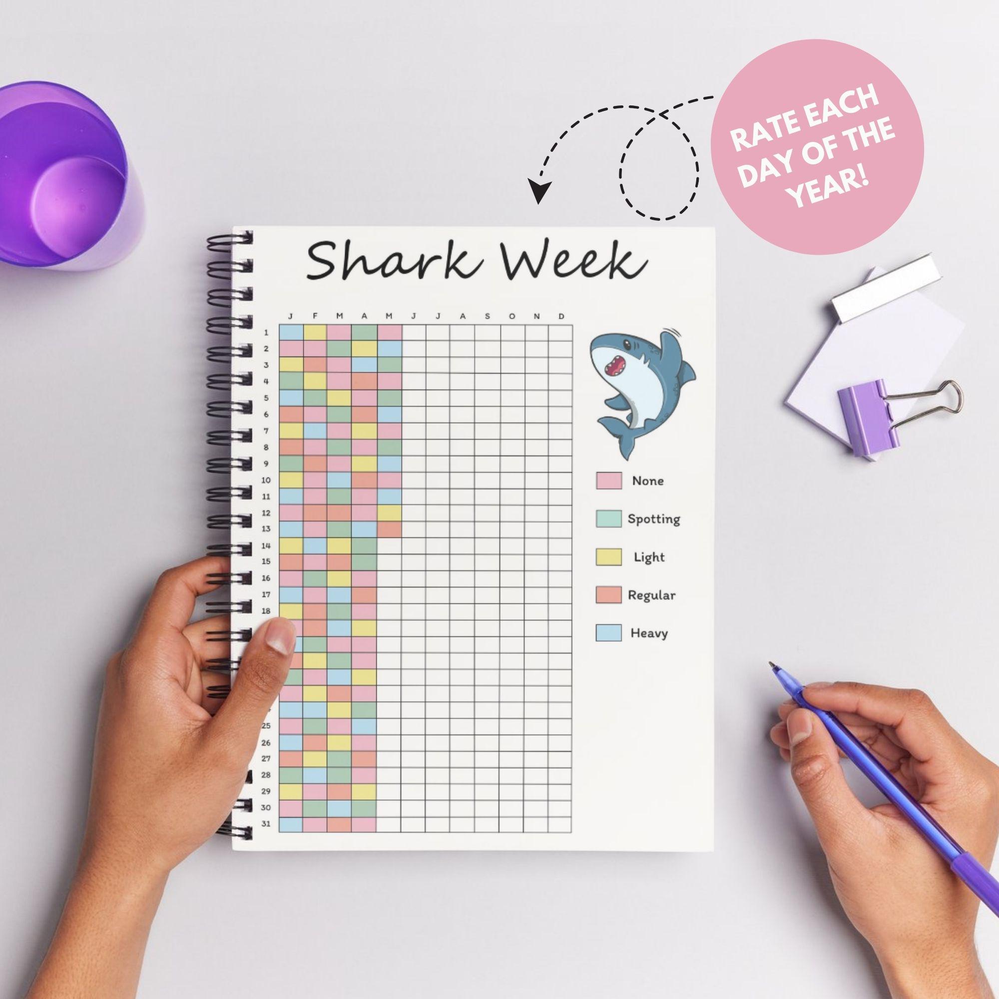 Shark Week |period Tracker |ovulation Tracker | Monthly Cycle ...