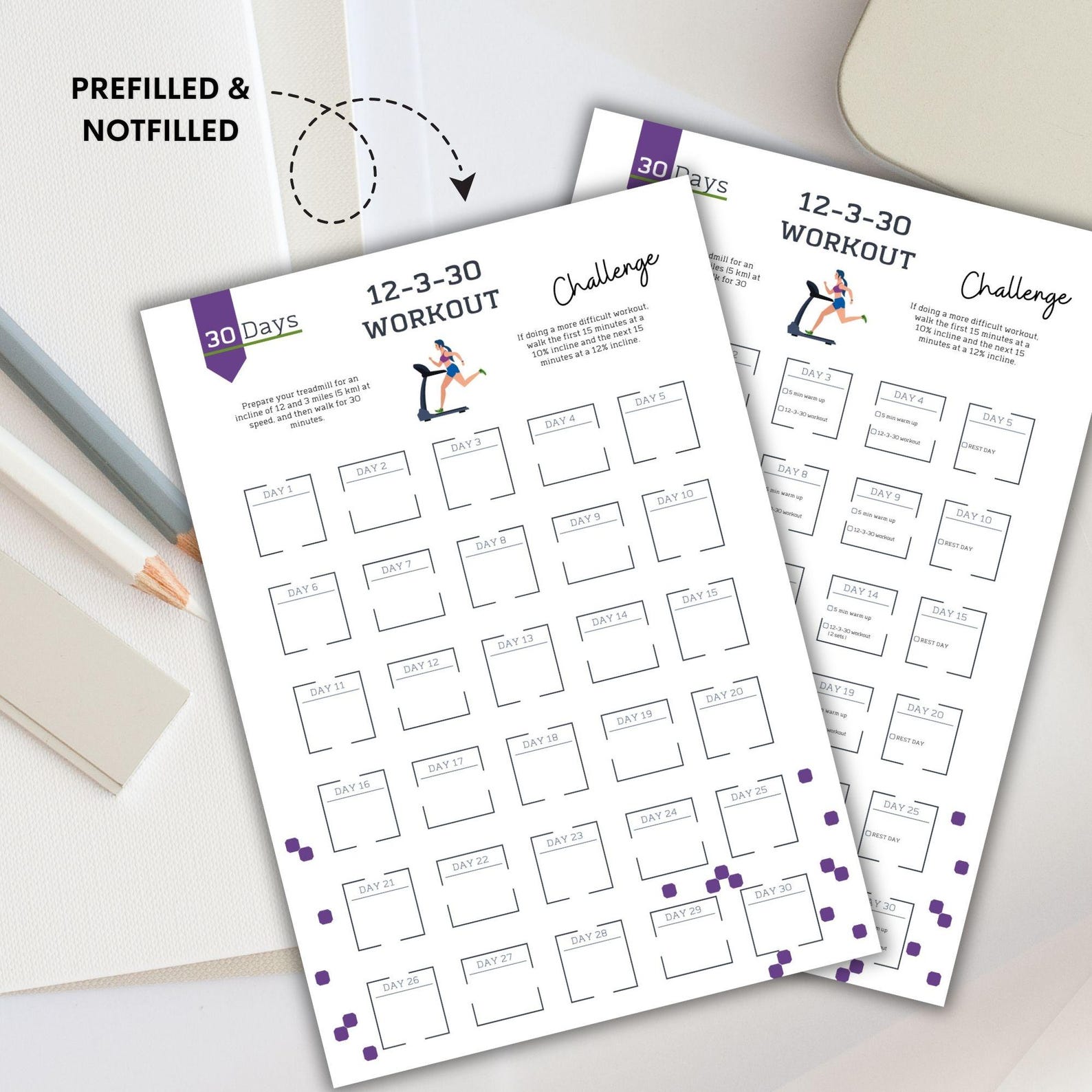 30 Day 12-3-30 Workout Challenge | Treadmill Exercise| Cardio Challenge ...