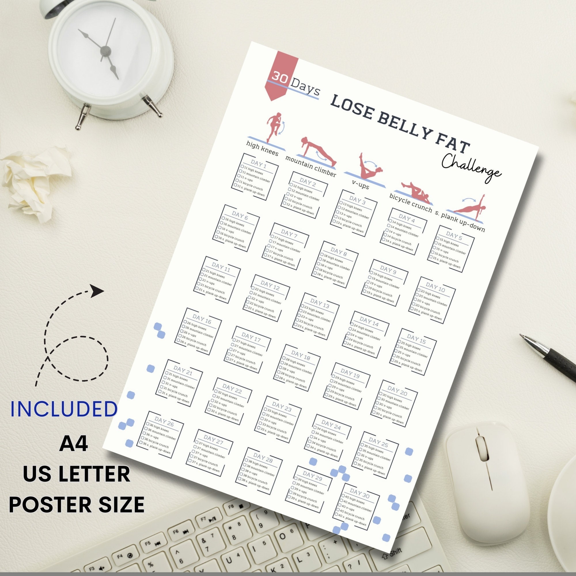 30 Day Lose Belly Fat Challenge | House Workout | Bikini Body ...