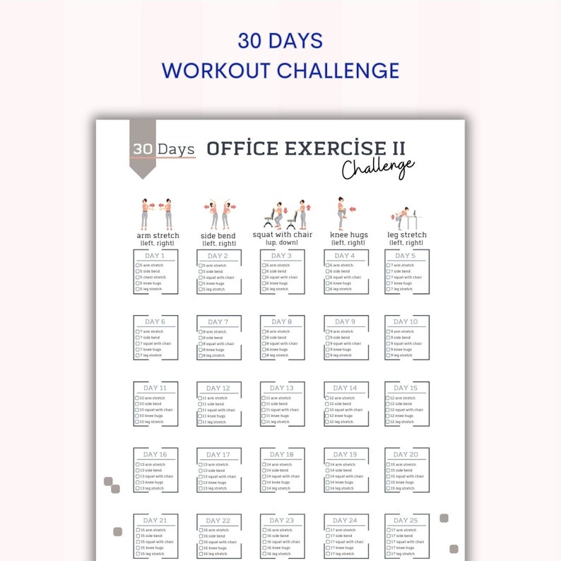 30 Day Office Exercise Challenge 2 | Should Neck Exercise | Desk Yoga ...