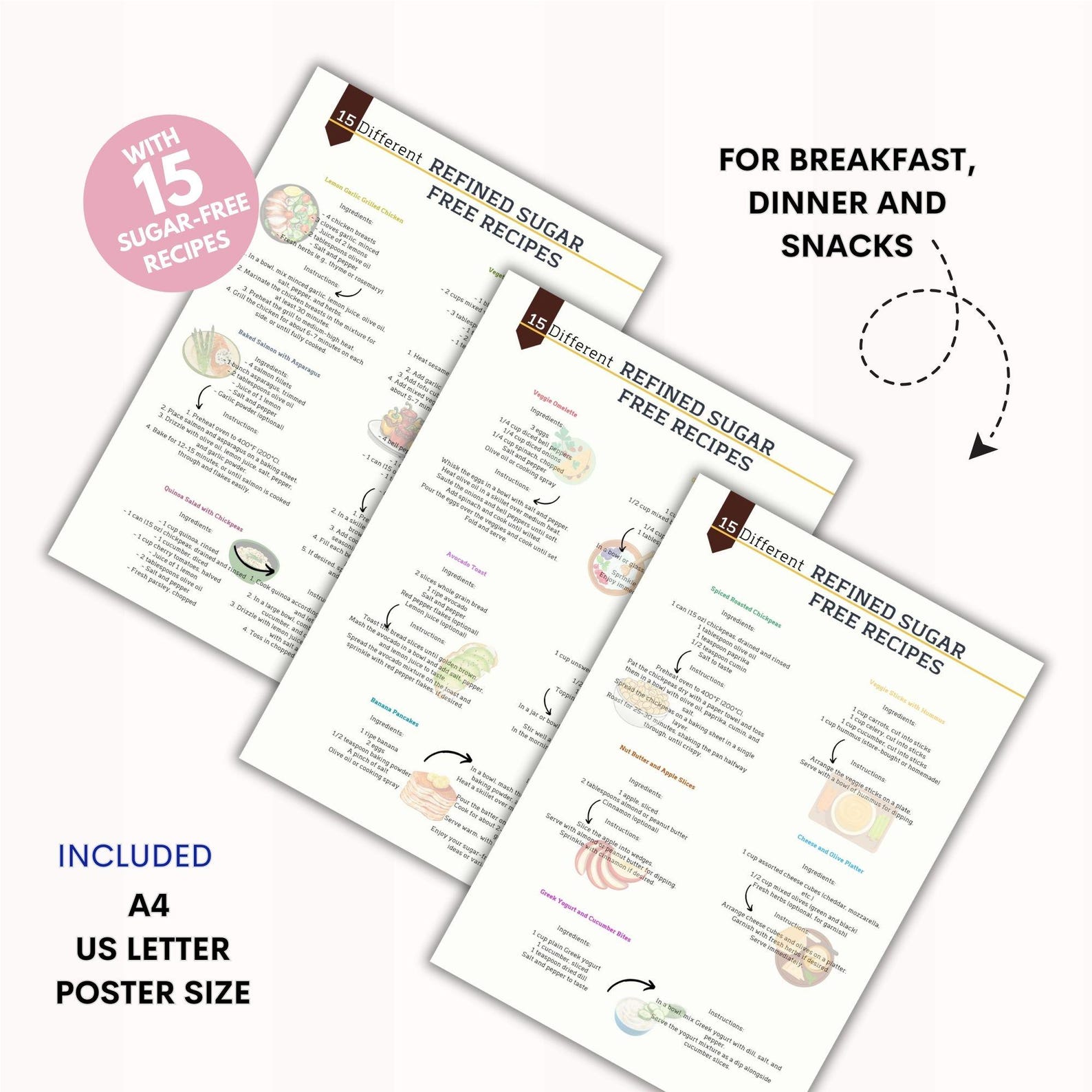 30 Day No Sugar Challenge |no Snacks | No Sugar Tracker | Healthy Sugur ...