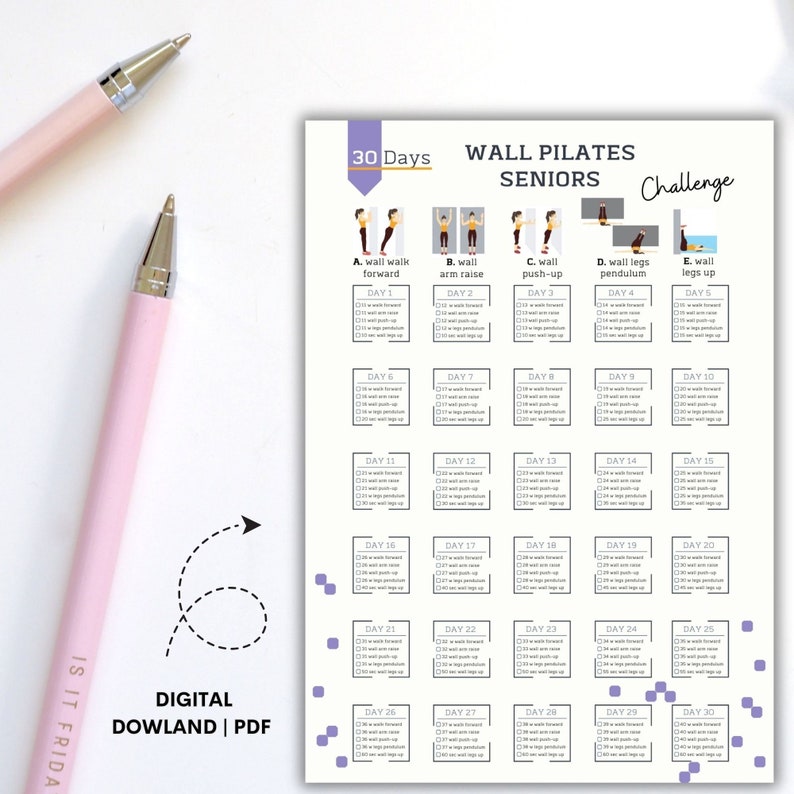 Wall Pilates for Seniors|women Workout at Home |30 Day Challenge |quick ...