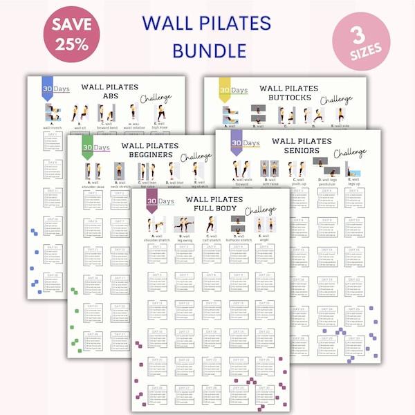 Wall Pilates Chart - Etsy