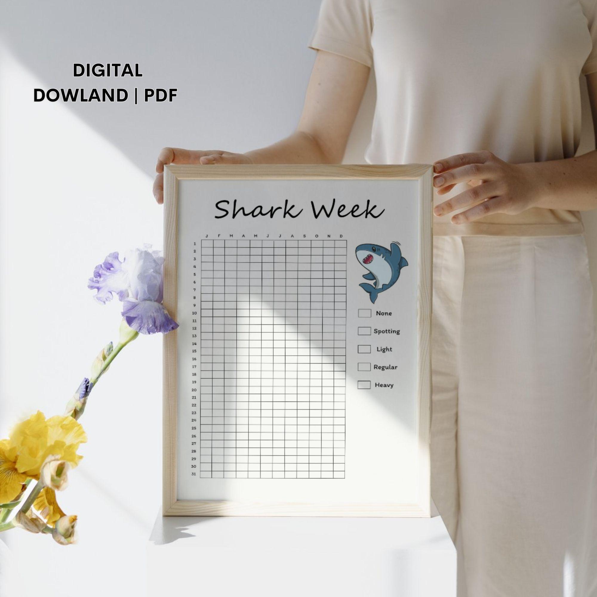 Shark Week |period Tracker |ovulation Tracker | Monthly Cycle ...