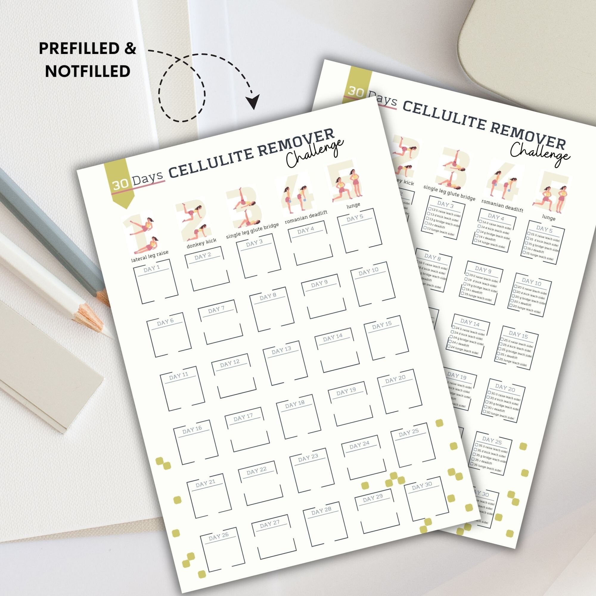 30 Day Cellulite Remover Challenge | Anti Cellulite | Home Workout ...