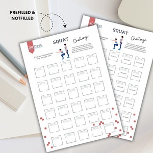 30 Day Squat Challenge | Butt Lift | Strengthen Lower Body | Home ...