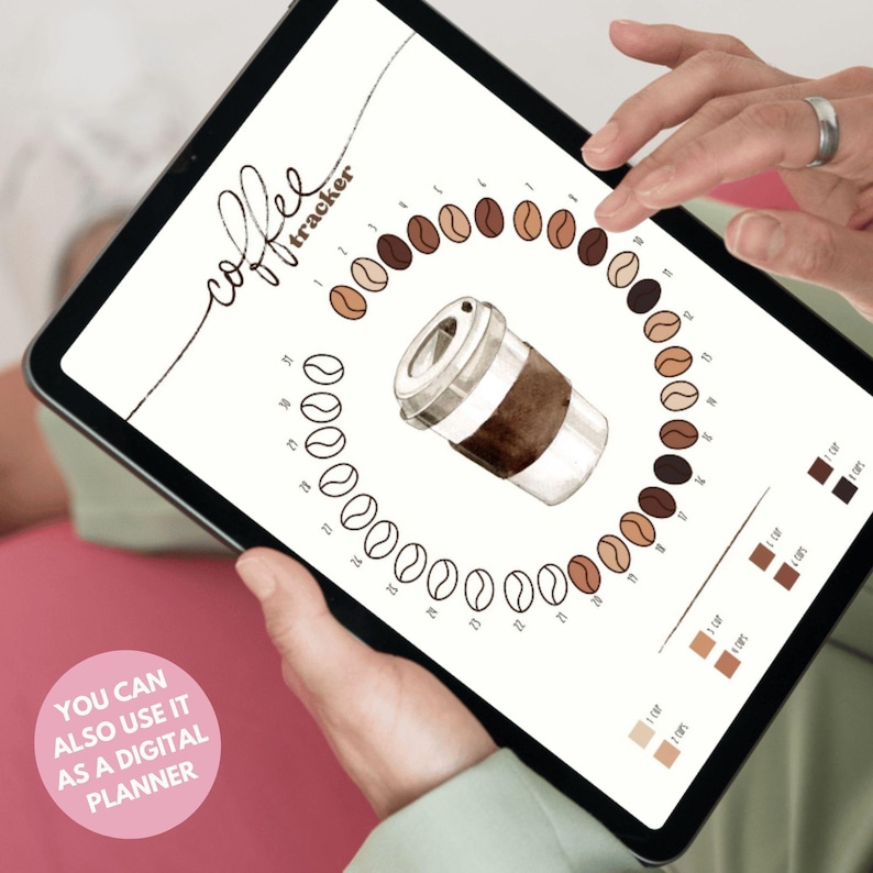 Coffee Tracker | Caffeine Tracker |daily Coffee Tracker | Circle ...