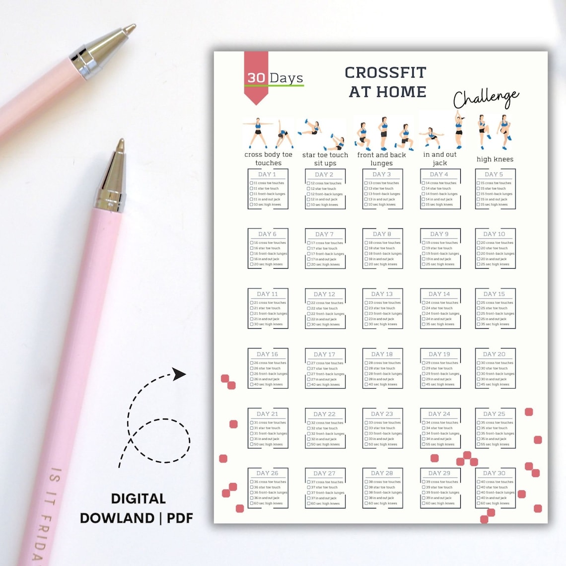 Crossfit Bundle |5 Products | 30 Day Workout Challenge |home Crossfit ...