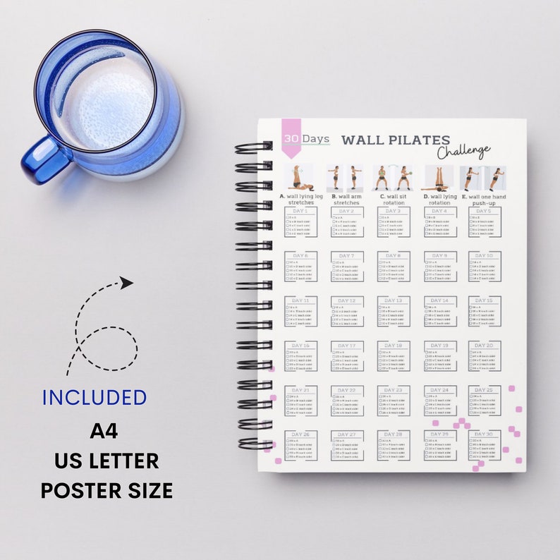 30 Day Wall Pilates Challenge |wall Pilates | Workout Digital | Quick ...