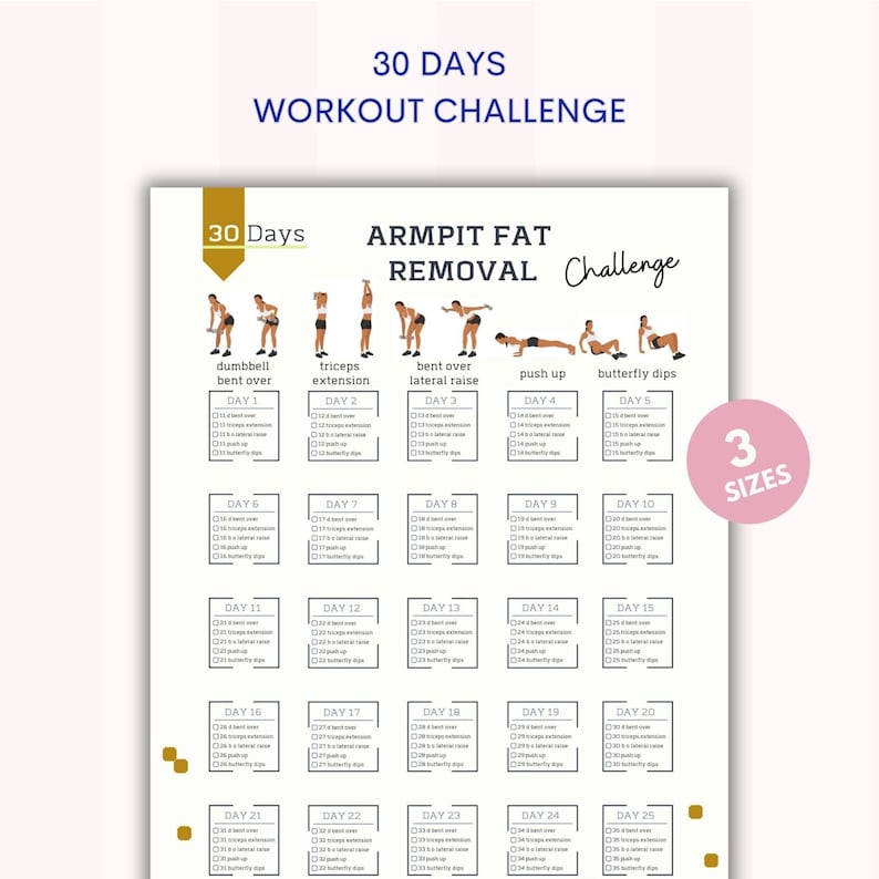 30 Day Armpit Fat Removal Challenge | House Workout| Sleek Arm Guide ...