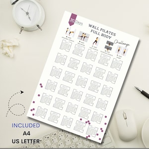 Wall Pilates Full Body Women Workout at Home 30 Day Challenge quick ...