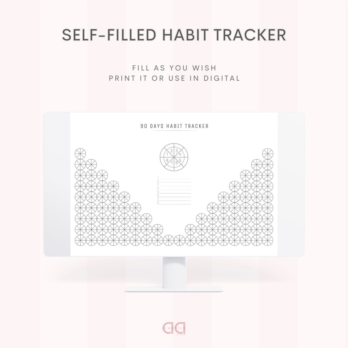 90 Day Habit Tracker | Monthly Habit Tracker | Undated Tracker ...