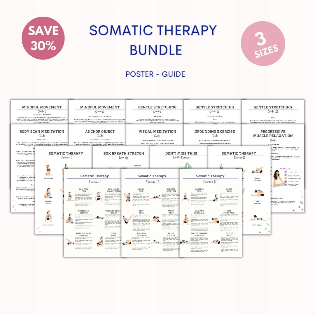Somatic Therapy Bundle | Somatic Exercise| Inner Healing |stress Relief ...