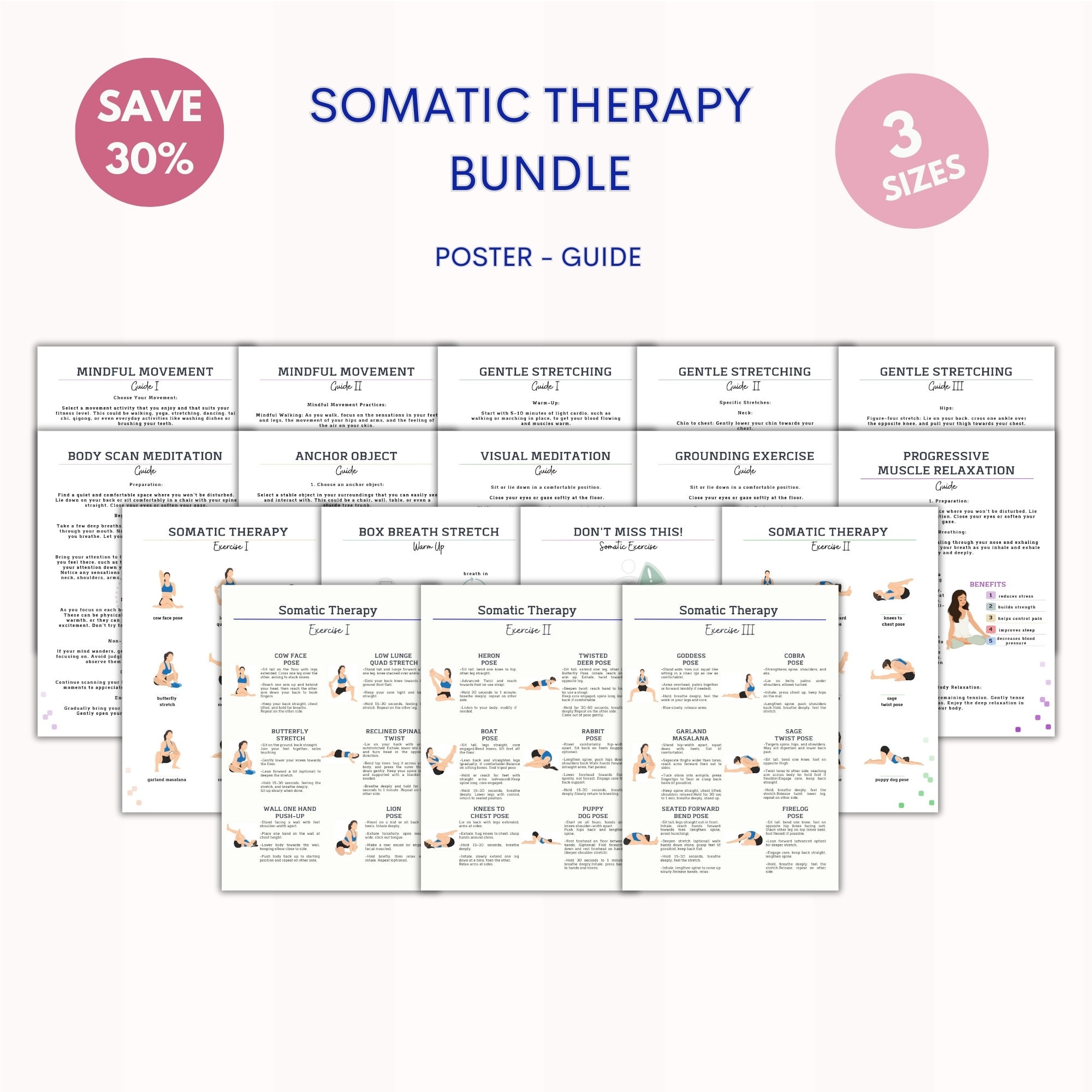 Somatic Therapy Bundle | Somatic Exercise| Inner Healing |stress Relief ...