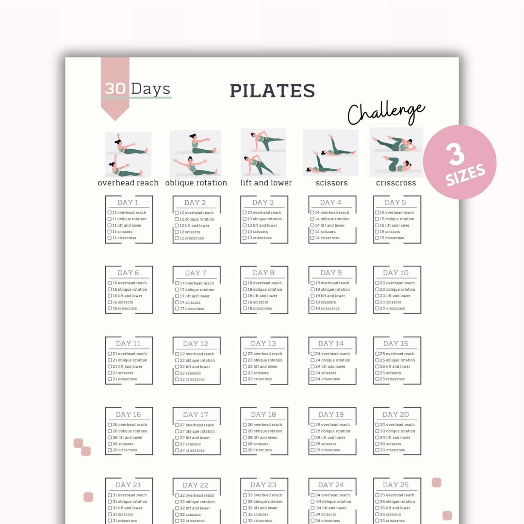 30 Day Pilates Challenge | Lose Belly Fat | Pilates | House Workout ...