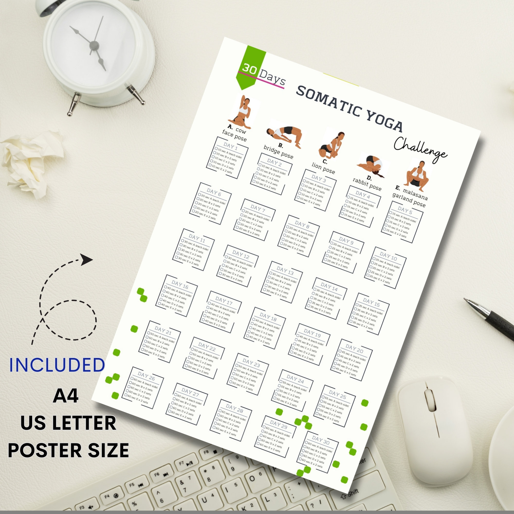 30 Day Somatic Yoga Challenge | Somatic Therapy | Somatic Healing ...