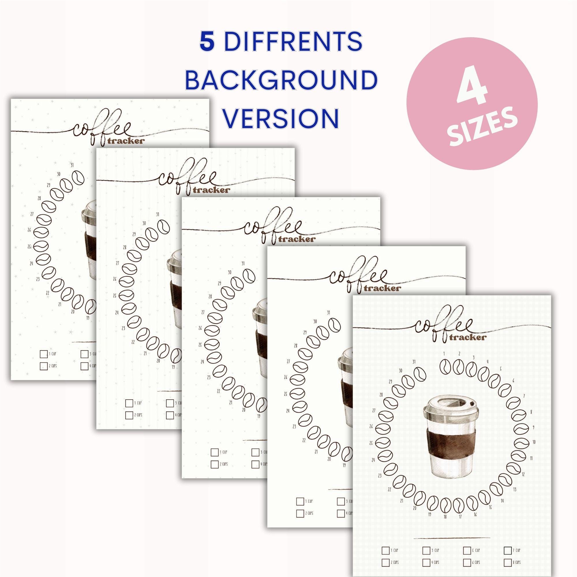 Coffee Tracker | Caffeine Tracker |daily Coffee Tracker | Circle ...