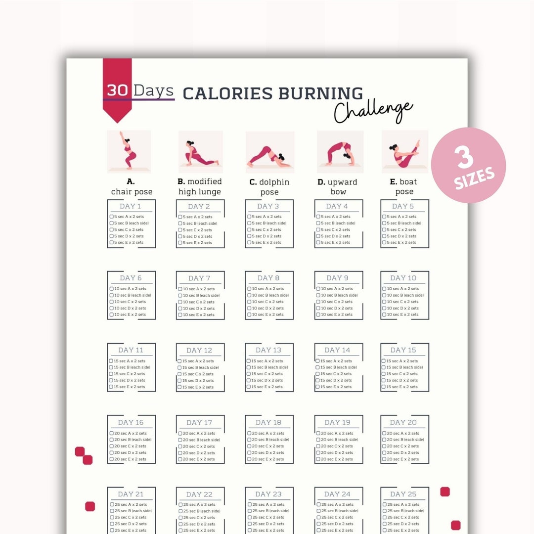 30 Day Yoga Calories Burning Challenge | House Workout | Weight Loss ...