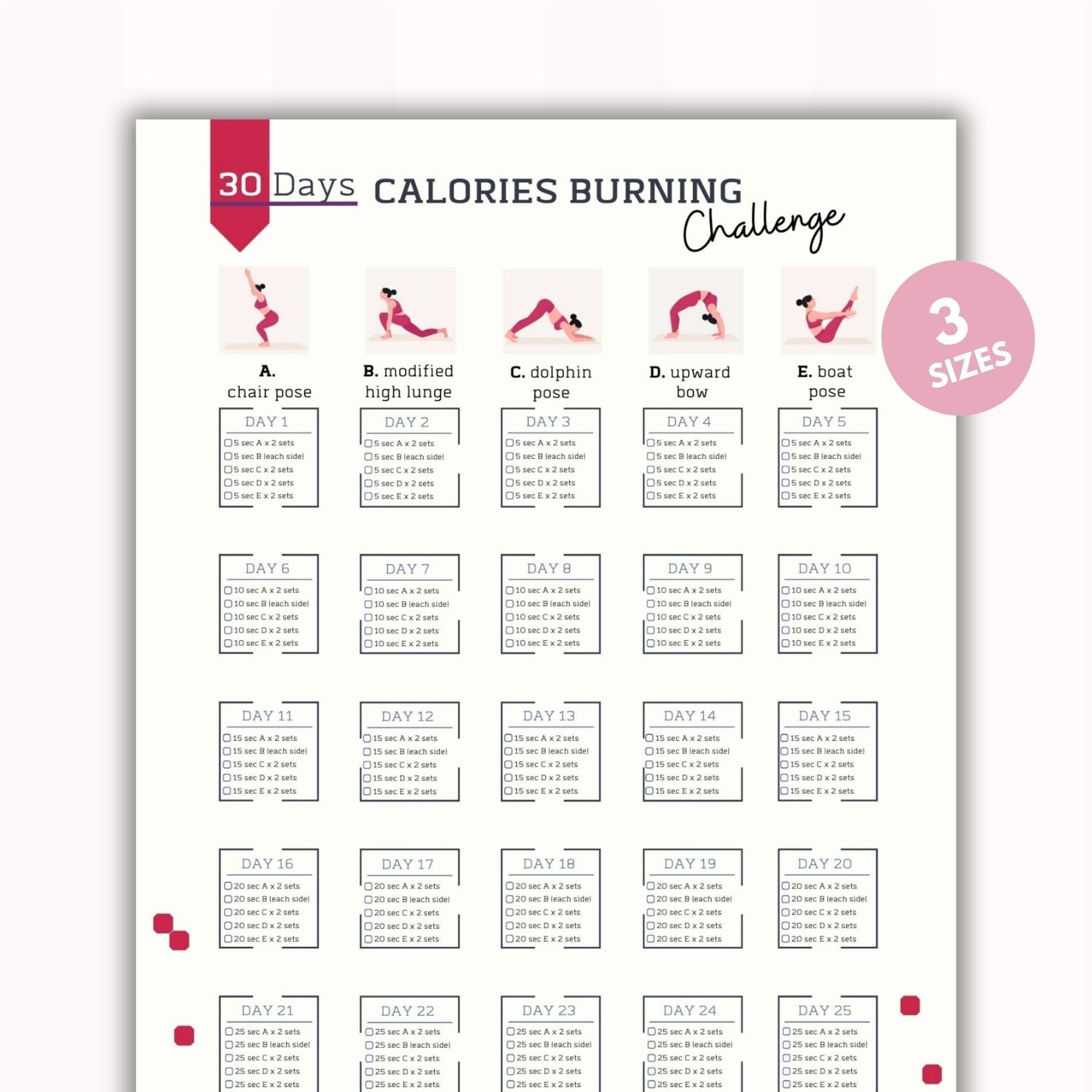 30 Day Yoga Calories Burning Challenge | House Workout | Weight Loss ...