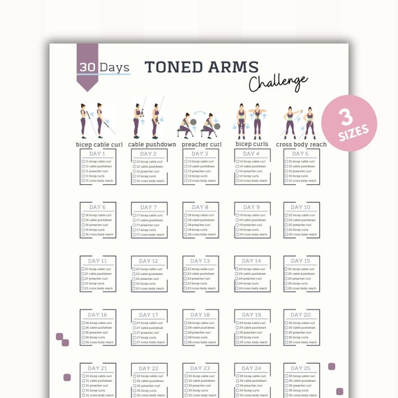 30 Day Arm Challenge Printable