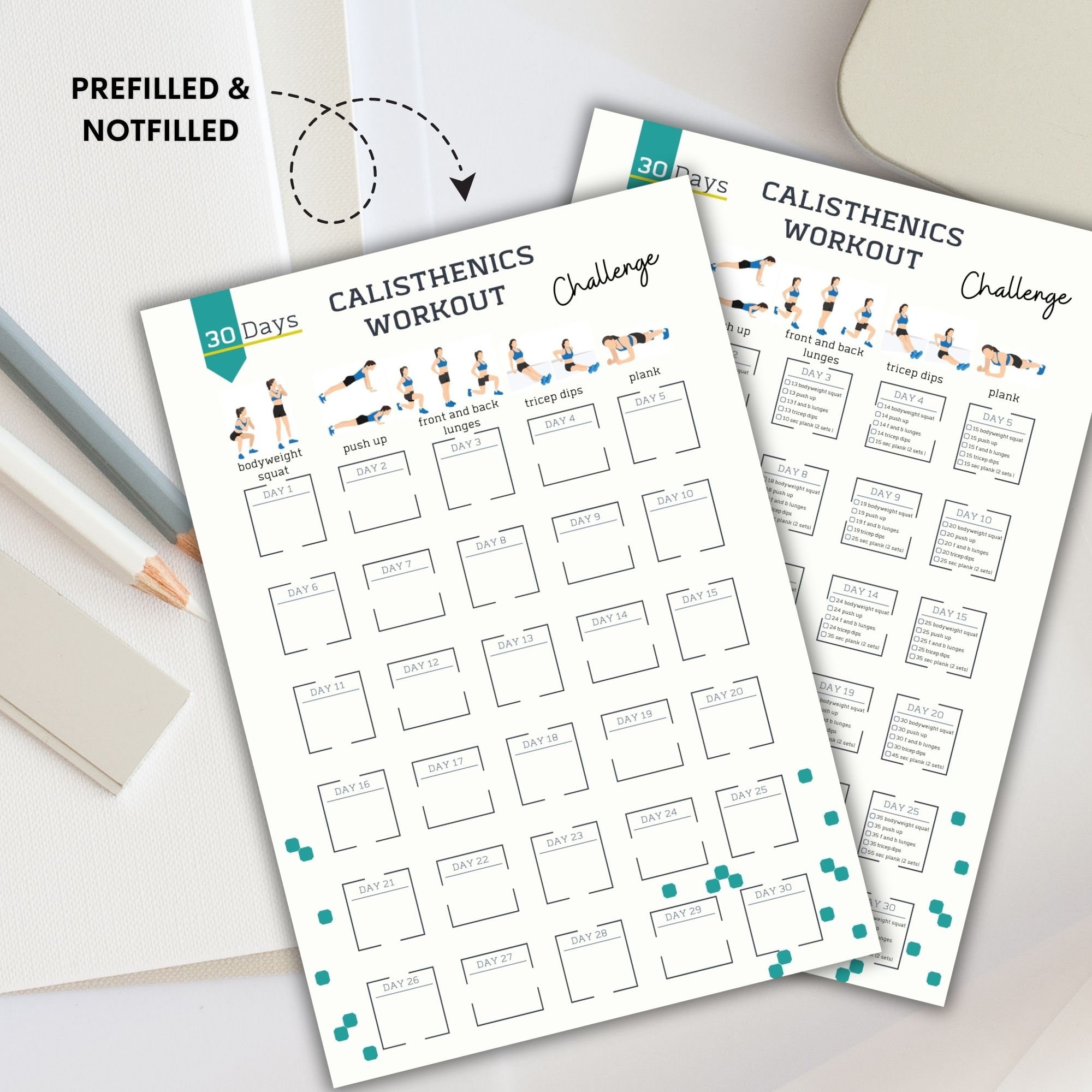 30 Day Calisthenics Workout Challenge | Bicep Workout | Full Body ...