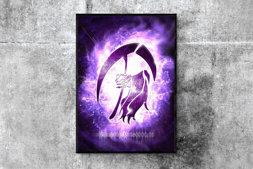 Solo Leveling Print, Reaper Guild, Anime Wall Art, Manga Poster, Room ...