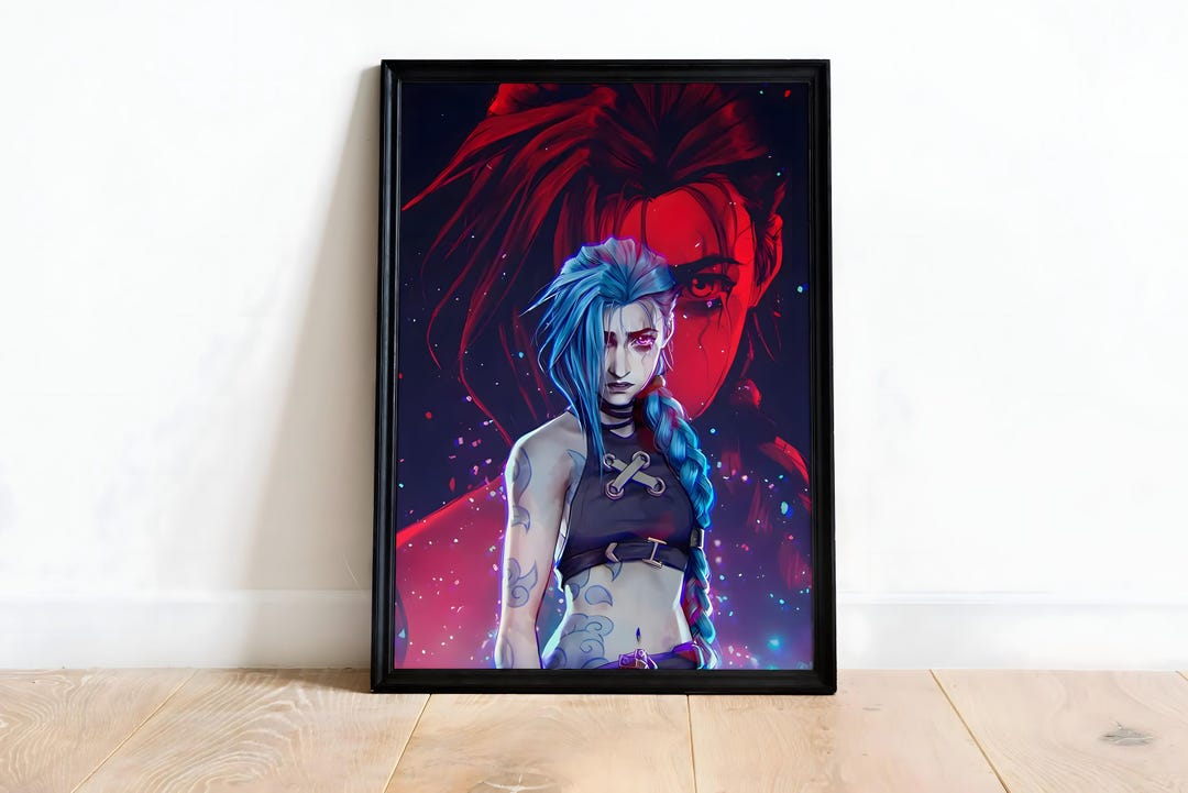 Jinx Poster, Arcane Poster, League of Legends Print, Video Game Poster ...