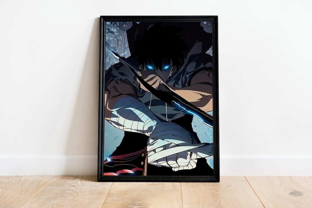 Solo Leveling Poster, Anime Wall Art, Manga Poster, Room Decor, Fan ...