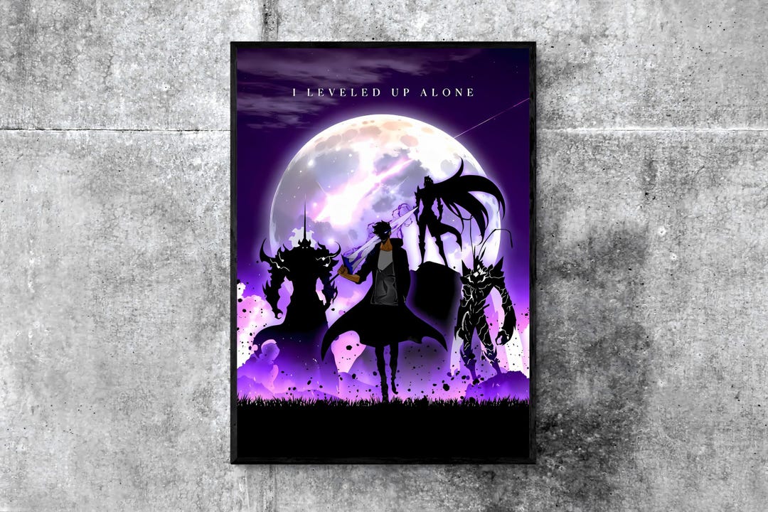 Solo Leveling Print, Anime Wall Art, Manga Poster, Room Decor, Fan Gift ...