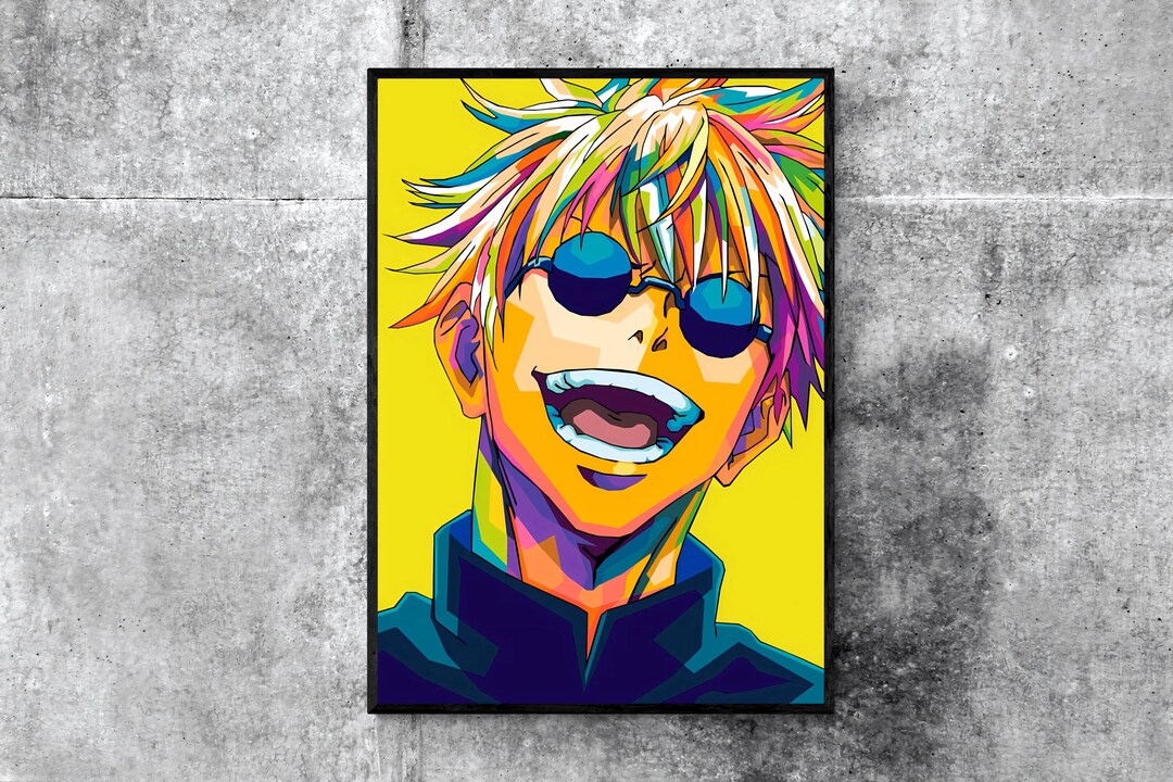 Gojo Print, Anime Art Print, Wall Art, Home Decor, Satoru Gojo Poster ...