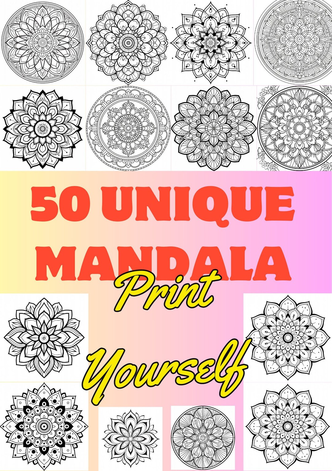 Zen Out: 50 Mandala Coloring Pages for Instant Stress Relief ...