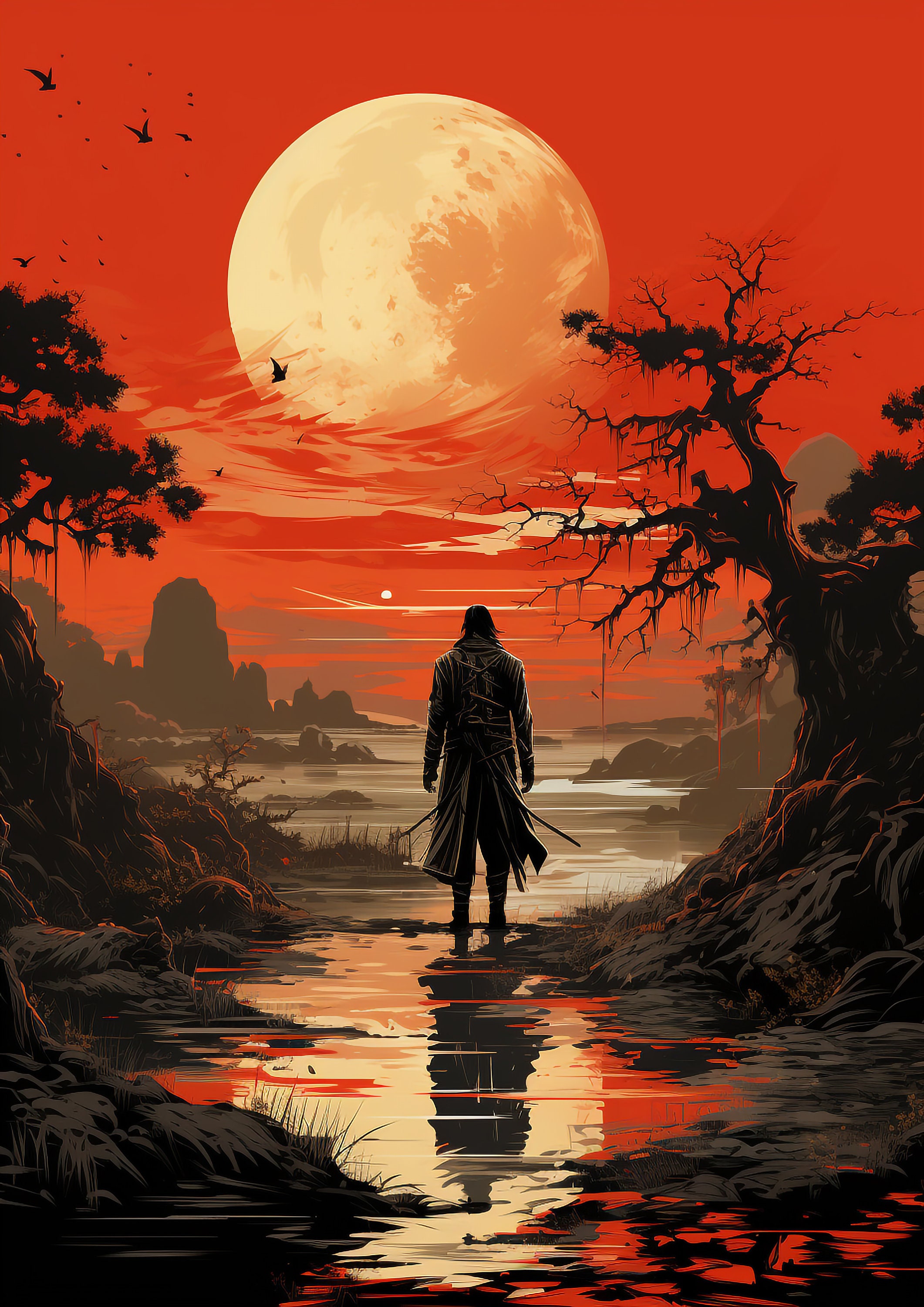 Samurai Art Digital Print Pack: 12 High-quality 300 DPI Images for ...